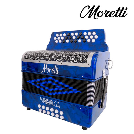 Acordeón MORETTI de botones, tono de Sol, 31 botones, 12 bajos, de ...
